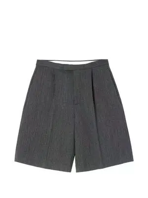 MAISON MARGIELA Tailored Striped Wool-blend Shorts