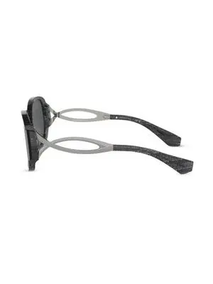 ALAIN MIKLI Graphic Oversize-frame Sunglasses