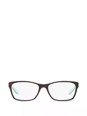 POLO RALPH LAUREN EYEWEAR Tortoiseshell-effect Rectangle-frame Glasses - Brown