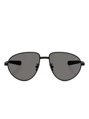 Moncler Vizla Oval-frame Sunglasses - Black