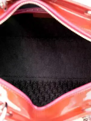 Dior Patent Cannage Lady Satchel - Pink