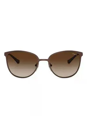 VOGUE EYEWEAR Matte Geometric Sunglasses - Brown