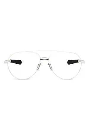 Moncler Pilot-frame Glasses - Silver