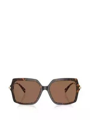 Michael Kors Quogue Tortoiseshell-effect Square-frame Sunglasses - Brown