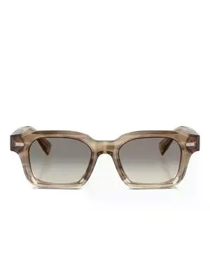 Brunello Cucinelli Square-frame Sunglasses - Brown