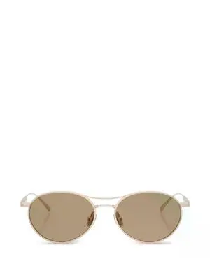 Brunello Cucinelli Carlito B. Round-frame Sunglasses - Gold