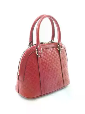 Gucci Micro Gg Guccissima Tote Bag - Red