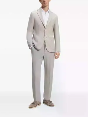 BOSS Slim-fit Shirt In Italian-made Performance-stretch Jersey - White
