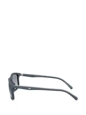 Emporio Armani Matte Rectangle Sunglasses