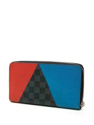 LOUIS VUITTON 2016 Damier Cobalt Americas Cup Regatta Zippy Wallet Long Wallets - Blue