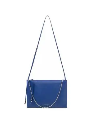 Givenchy Voyou Pouch In Shiny Leather - Blue