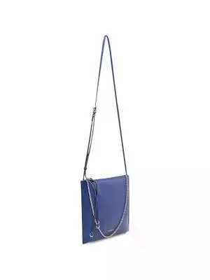 Givenchy Voyou Pouch In Shiny Leather - Blue