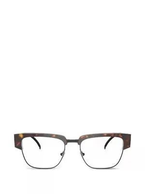 DIESEL® Tortoiseshell-effect Square-frame Glasses - Brown