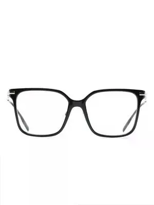 Burberry Logo-plaque Square-frame Glasses - Black