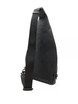 LOUIS VUITTON Monogram Shadow Duo Slingbag Crossbody Bag - Black