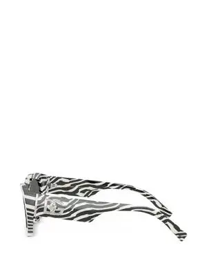 Dolce & Gabbana Zebra-print Cat-eye Sunglasses