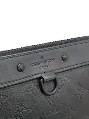 LOUIS VUITTON 2020 Monogram Shadow Discovery Pochette Clutch Bag