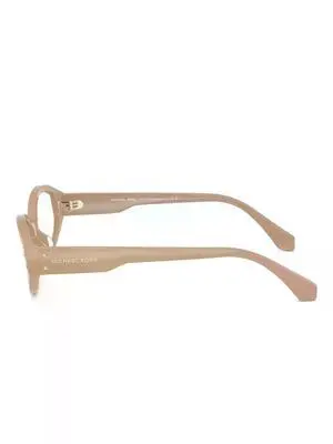 Michael Kors Corvara Oval-frame Studded Glasses