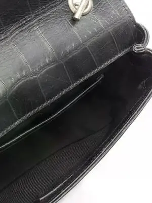 Saint Laurent Mini Monogram Shoulder Bag - Black