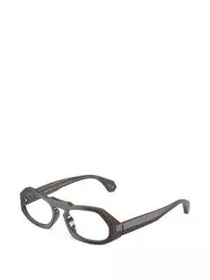ALAIN MIKLI Geometric-frame Glasses - Blue