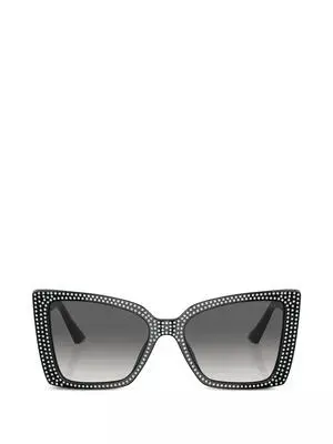 JIMMY CHOO Crystal-embellished Sunglasses - Black