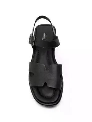 SERGIO MORETTI FIRENZE Buckle-fastening Leather Sandals