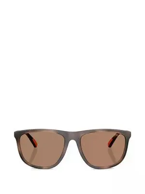 POLO RALPH LAUREN EYEWEAR Rectangle-frame Sunglasses - Brown