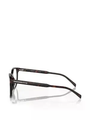Prada Tortoiseshell-effect Round-frame Glasses