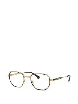 Michael Kors Geometric Metal-frame Glasses - Gold