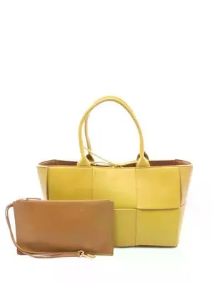 Bottega Veneta Bottega Veneta 2010s Arco Intrecciato Tote Bag Yellow