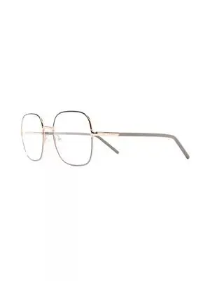 Prada Oval Wire-frame Optical Glasses - Gold