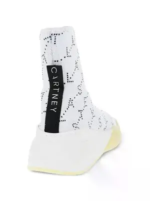 Stella McCartney Loop Monogram-pattern Sneakers - White