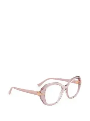 VOGUE EYEWEAR Embellished Geometric Frame Eyeglasses