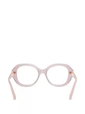VOGUE EYEWEAR Embellished Geometric Frame Eyeglasses