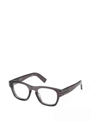 Zegna Geometric-frame Glasses - Grey