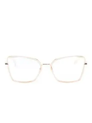 Dita Behcka Square-frame Eyeglasses - Gold