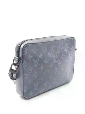 LOUIS VUITTON 2000s Duo Monogram Shadow Messenger Bag