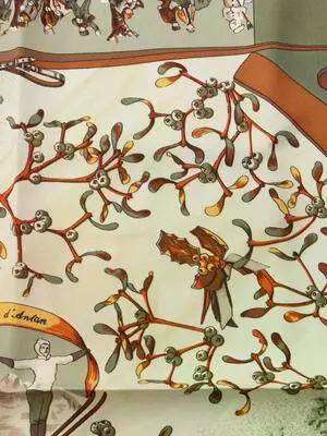 Hermès 2000s Neige D'antan Silk Scarf