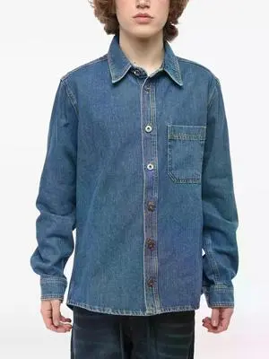 Off-White Chest-pocket Shirt - Blue