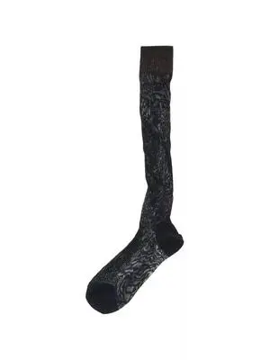 Dsquared2 Long Viscose Socks With Contrast Trim
