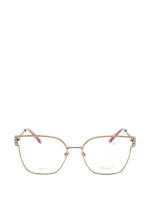 Chopard Geometric Frame Eyeglasses - Gold