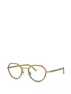 Giorgio Armani Round-frame Tortoiseshell Glasses