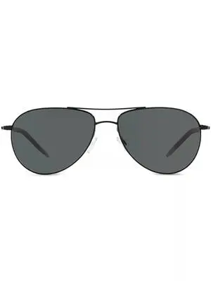 Oliver Spencer Benedict Round-frame Sunglasses - Black