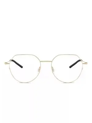 Moncler Geometric-frame Glasses - Yellow