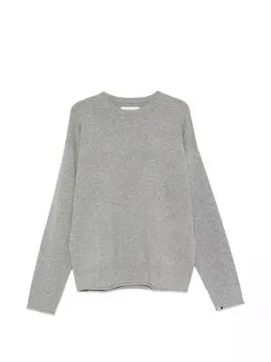 Extreme Cashmere Crew Neck Long Sleeve Cashmere Sweater - Grey