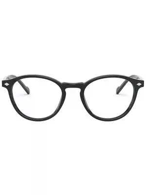 VOGUE EYEWEAR Rounded Frame Glasses - Black