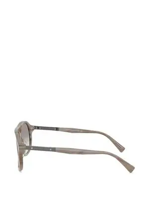 Brunello Cucinelli Panama Nocciola Pilot-frame Sunglasses