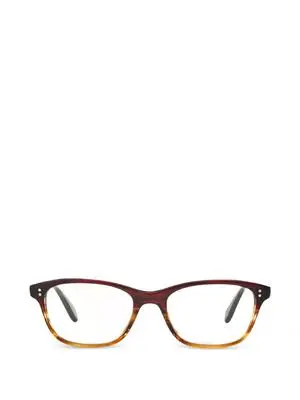 Oliver Spencer Ashton Rectangle-frame Glasses - Brown