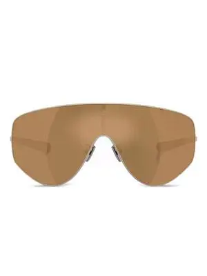 Moncler Tanium Titanium Geometric Sunglasses - Grey