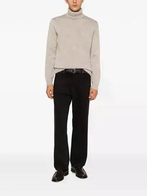 ZANONE Ribbed Knit Roll Neck Sweater